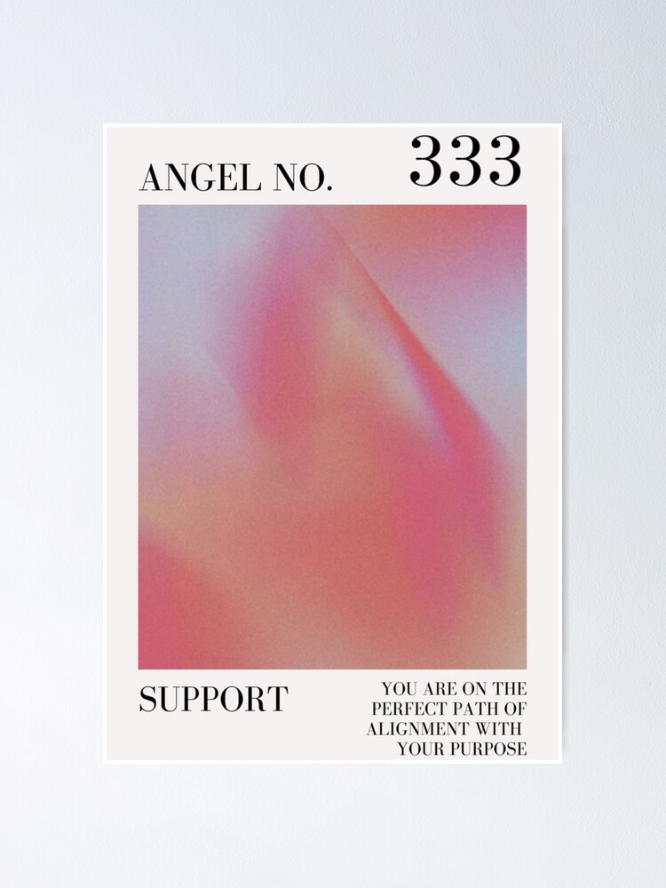 "angel number 333 poster" Poster for Sale by indieprintss | Redbubble