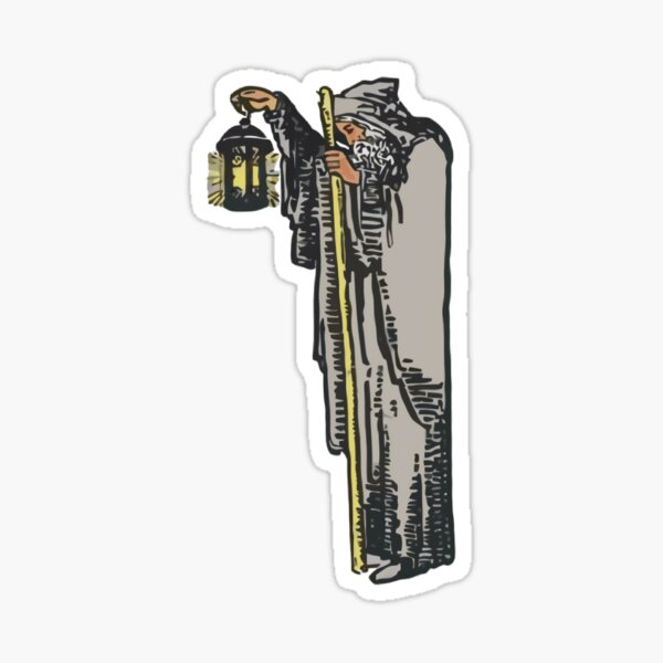 "The Hermit" Sticker for Sale by PyroPlumis | Redbubble