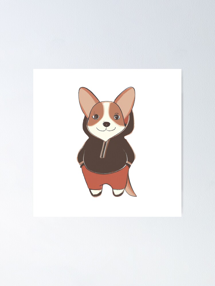 "Chibi Hooded Corgi" Poster for Sale by FTMCorgi | Redbubble