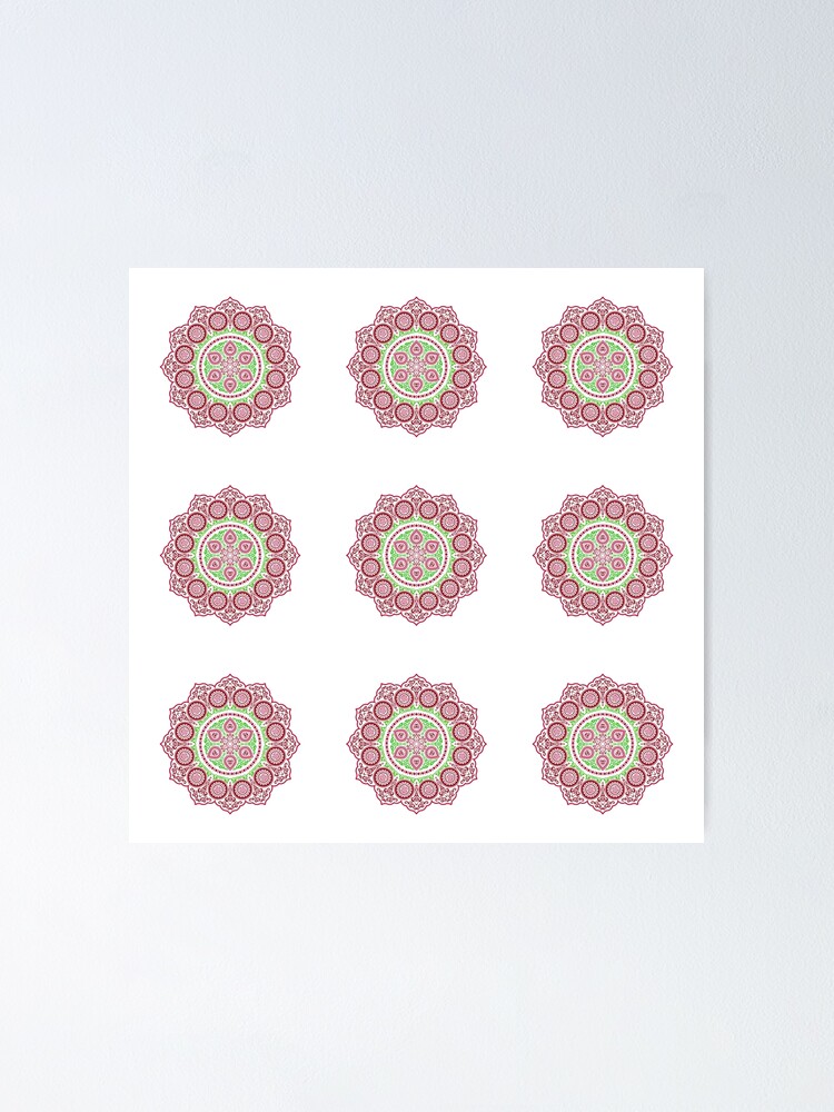 "Pack of islamic rose window - Persian (iranian) art" Poster for Sale ...