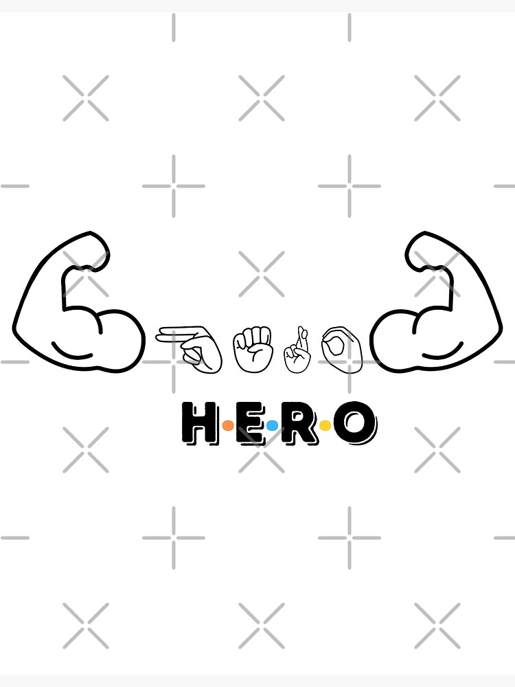 "Asl Hero Text" Poster for Sale by Moesko | Redbubble