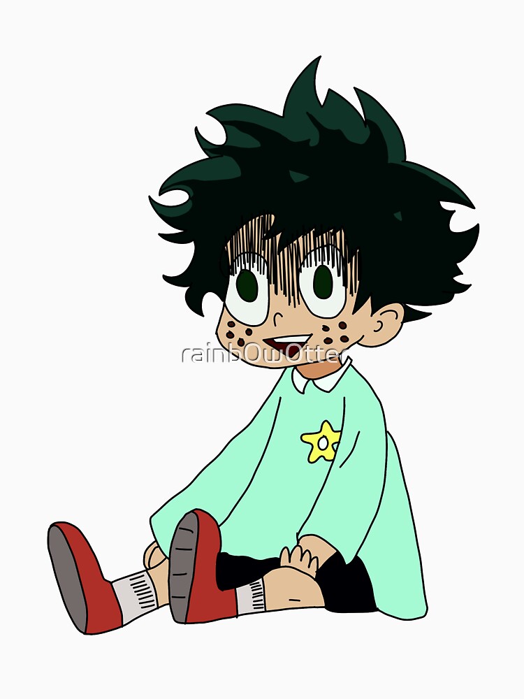 "Baby Deku Colored" T-shirt for Sale by rainb0w0tter | Redbubble | bnha ...