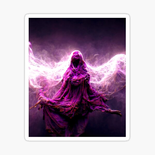 "Corrupted Goddess Purple Midjourney Gift For Girls And Boys" Sticker ...