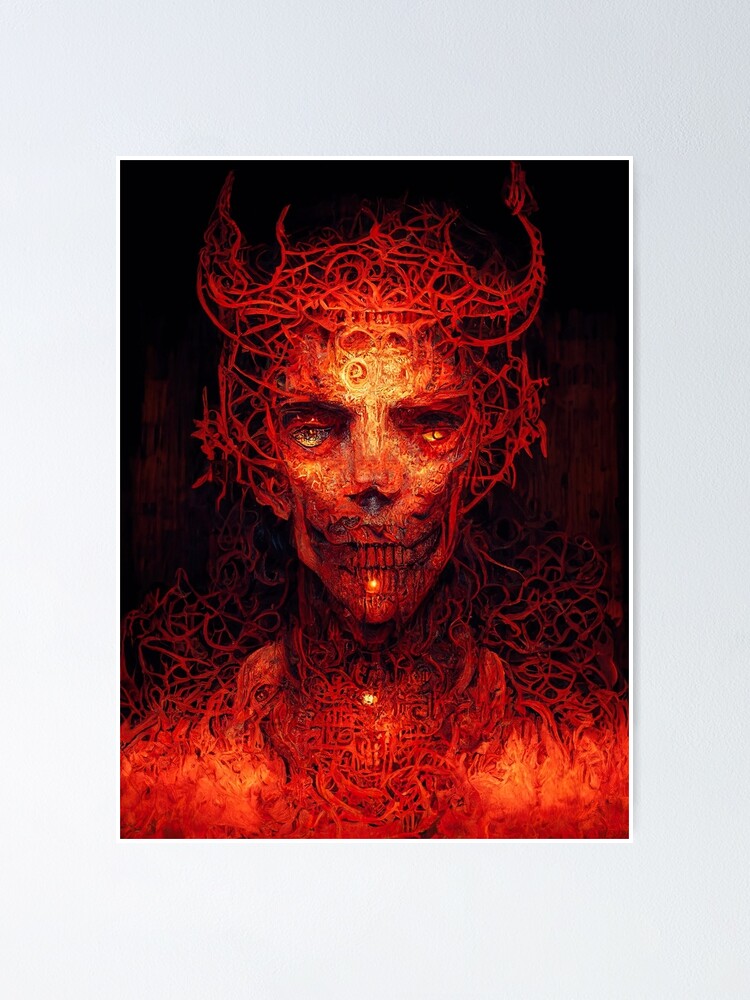 "Devil portrait 6" Poster for Sale by CEVmemories | Redbubble