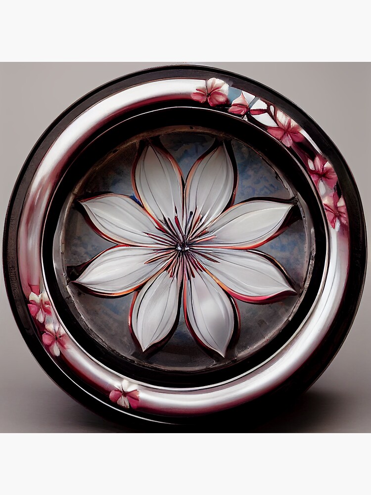 "Cherry Blossom Wheel" Sticker for Sale by Robotdeathkitty | Redbubble