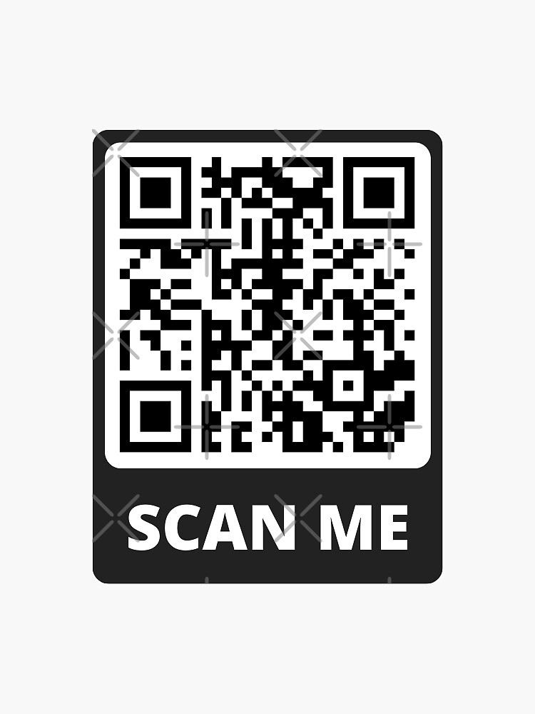 "Rick Roll QR Code Grey" Sticker for Sale by KaiserFrei | Redbubble