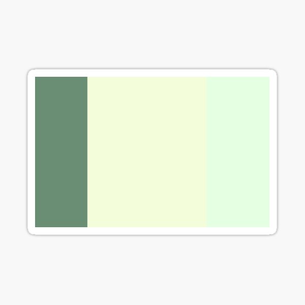 "pastel green color palette" Sticker for Sale by Froggoaddicted | Redbubble