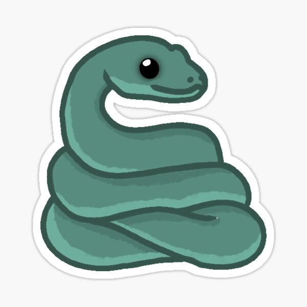 "Green snake" Sticker for Sale by AlizeDesigns | Redbubble