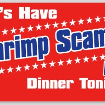 "Shrimp! Scampi!" Sticker for Sale by heartbreakings | Redbubble