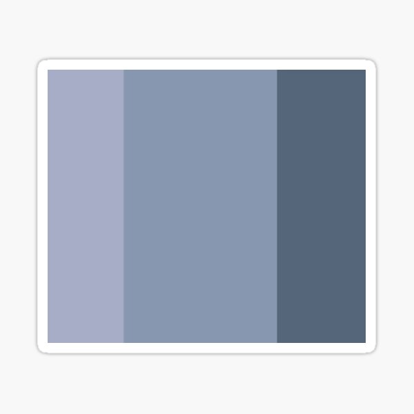 "light blue color palette" Sticker for Sale by Froggoaddicted | Redbubble