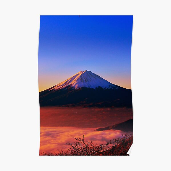 "japanese volcano" Poster for Sale by luisalfonso1989 | Redbubble