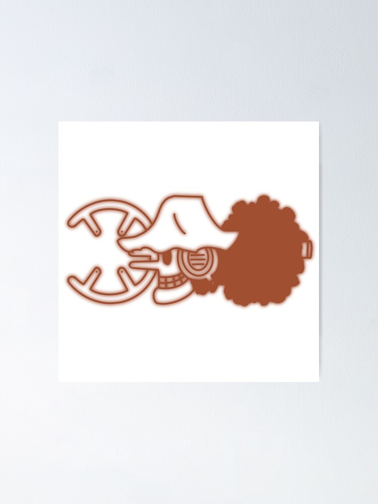 "Copy of Neon Usopp's Flag, Jolly Roger " Poster for Sale by Sorano-Art ...