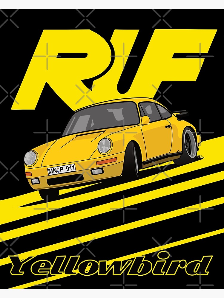 "RUF Yellowbird CTR" Framed Art Print for Sale by 8800ag | Redbubble