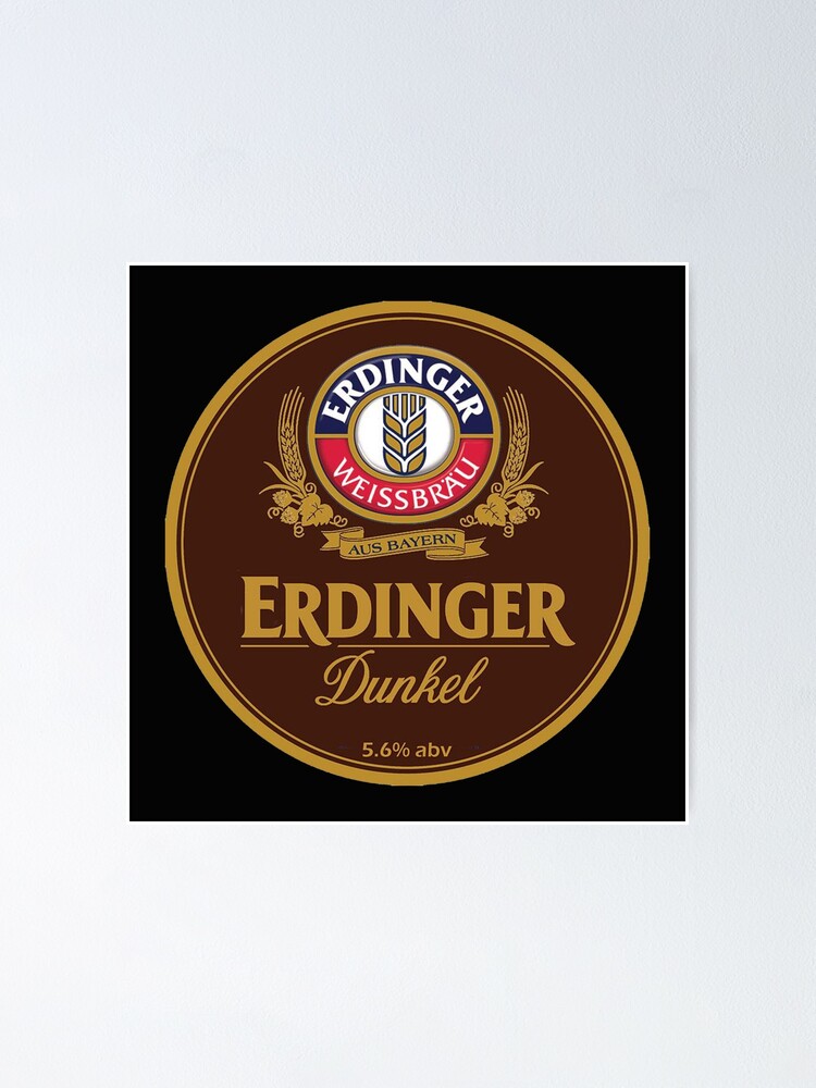 "erdinger dunkel logo" Poster for Sale by wbatchelder138 | Redbubble