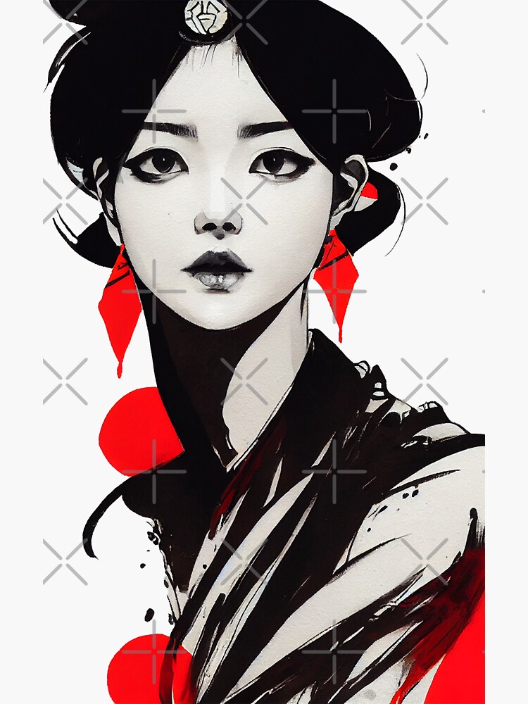 "Beautiful Korean girl" Sticker for Sale by niozi | Redbubble