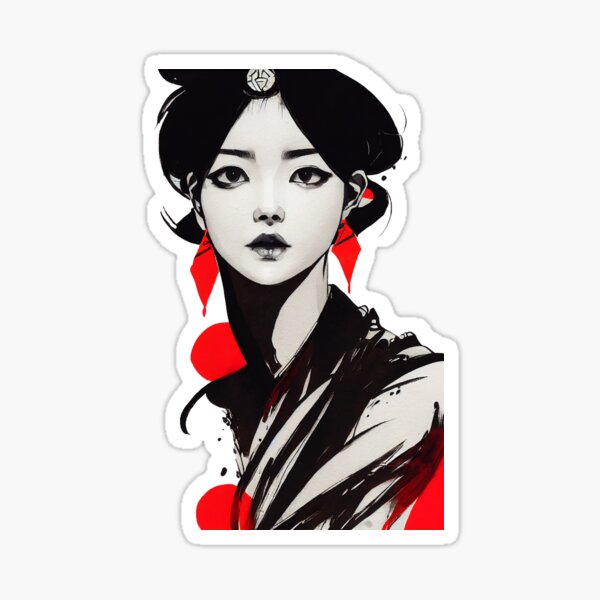 "Beautiful Korean girl" Sticker for Sale by niozi | Redbubble