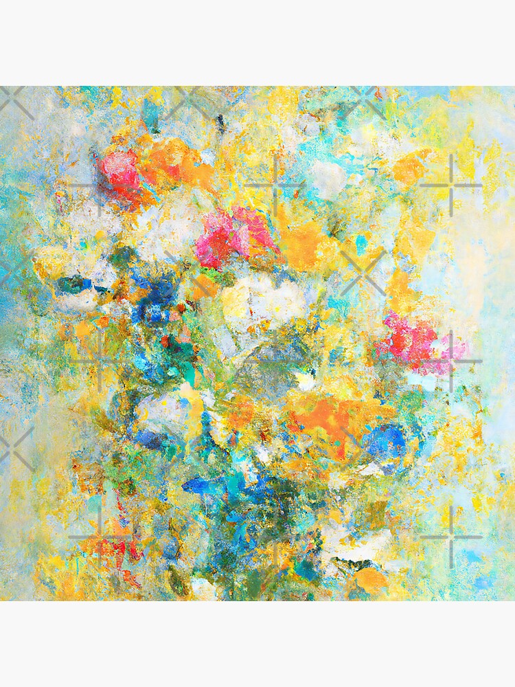 "Colorful Abstract Chic Flowers Pattern - Modern Girly Aesthetic Floral ...