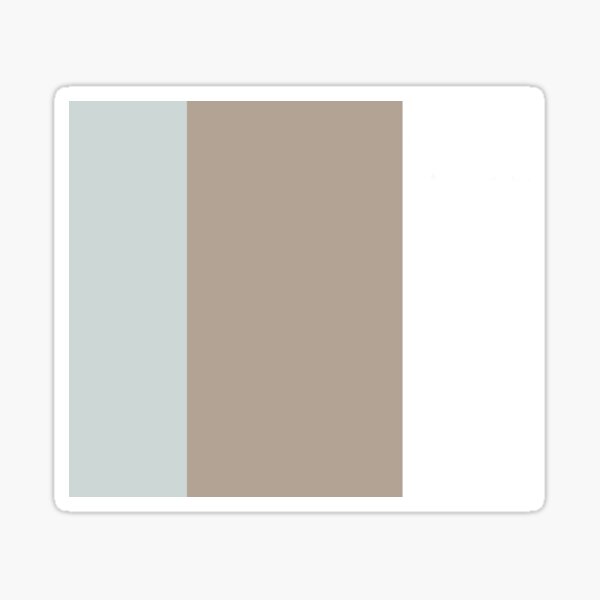 "light brown color palette" Sticker for Sale by Froggoaddicted | Redbubble