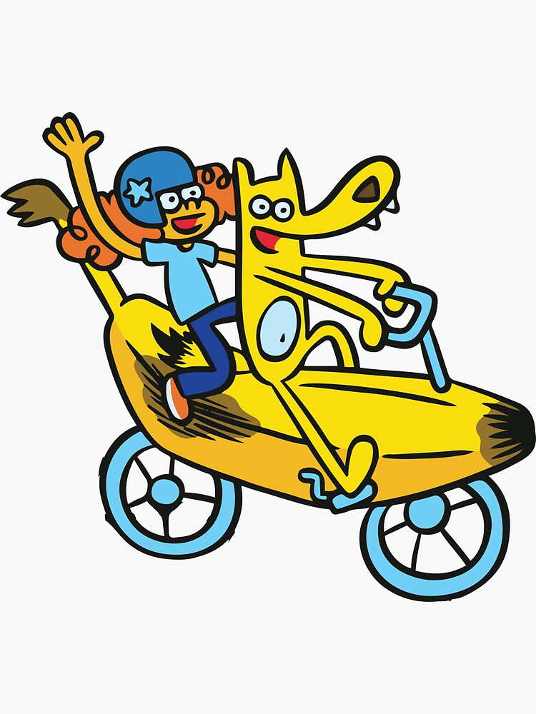 "Banana Fox and funny the Banana bicycle" Sticker for Sale by Bonobofy ...
