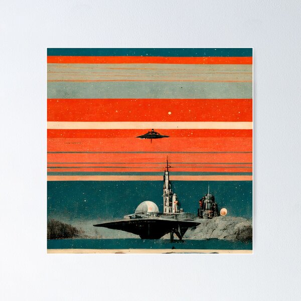 "Vintage Science Fiction Art" Poster for Sale by BuraxisQuotes | Redbubble