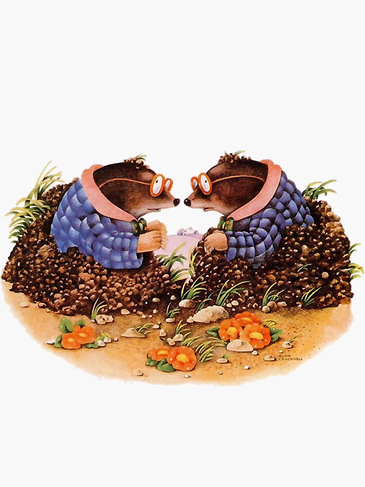 "Matching-Mole-Band-Logo" Sticker for Sale by Brish36tea | Redbubble