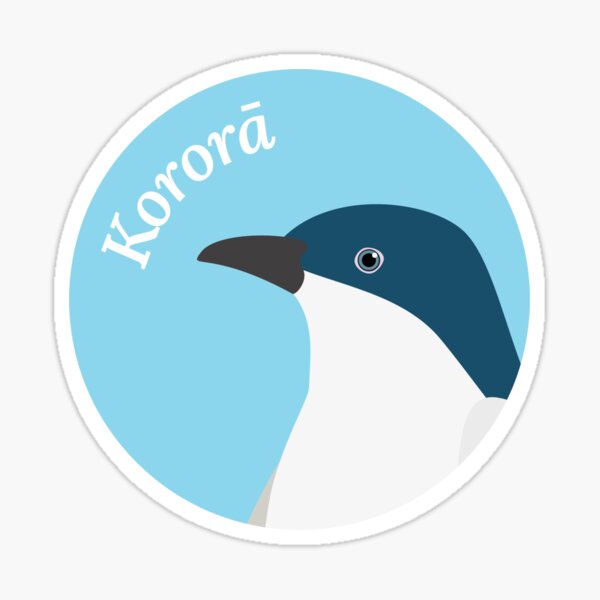 "New Zealand Bird | Korora | Blue Penguin | Fairy Penguin" Sticker for ...