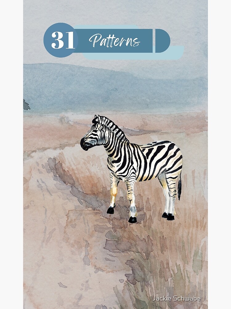Póster «Obra de arte inspirada en Oracle Card - Patrones - Zebra ...