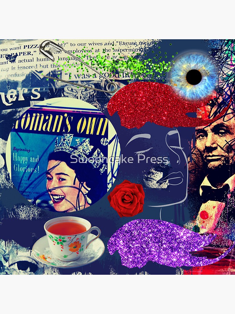 "TEA COLLAGE" Sticker for Sale by mistivelvet | Redbubble