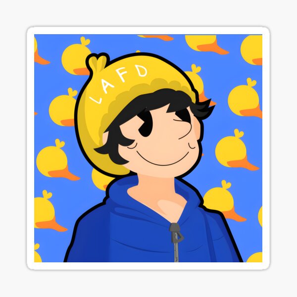 Pegatina «Fanart del Pato Quackity» de HildegardBusch | Redbubble