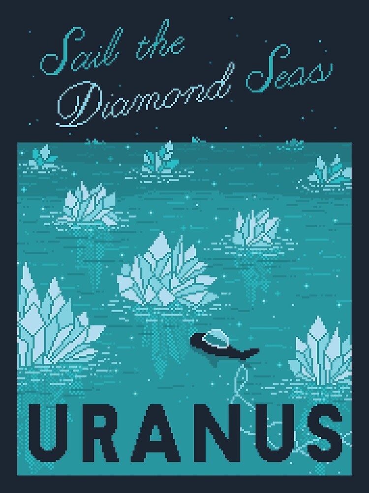 "URANUS Space Tourism Travel Poster" Photographic Print by sp8cebit ...