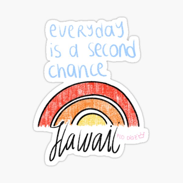 "Every day is a new opportunity hawaii" Sticker for Sale by ...