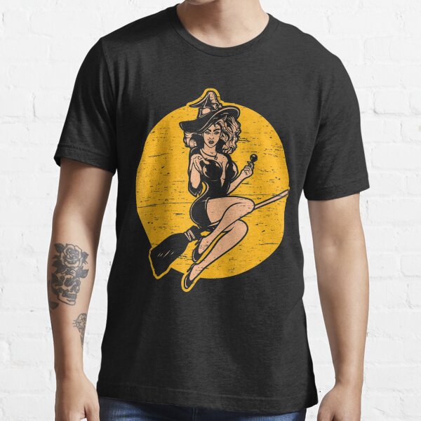 "Pin up Witch Halloween Pinup Girl Halloween" T-shirt for Sale by ...