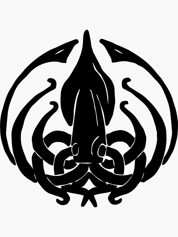 "Calamari Logo" Sticker for Sale by ClaudiaGiordano | Redbubble