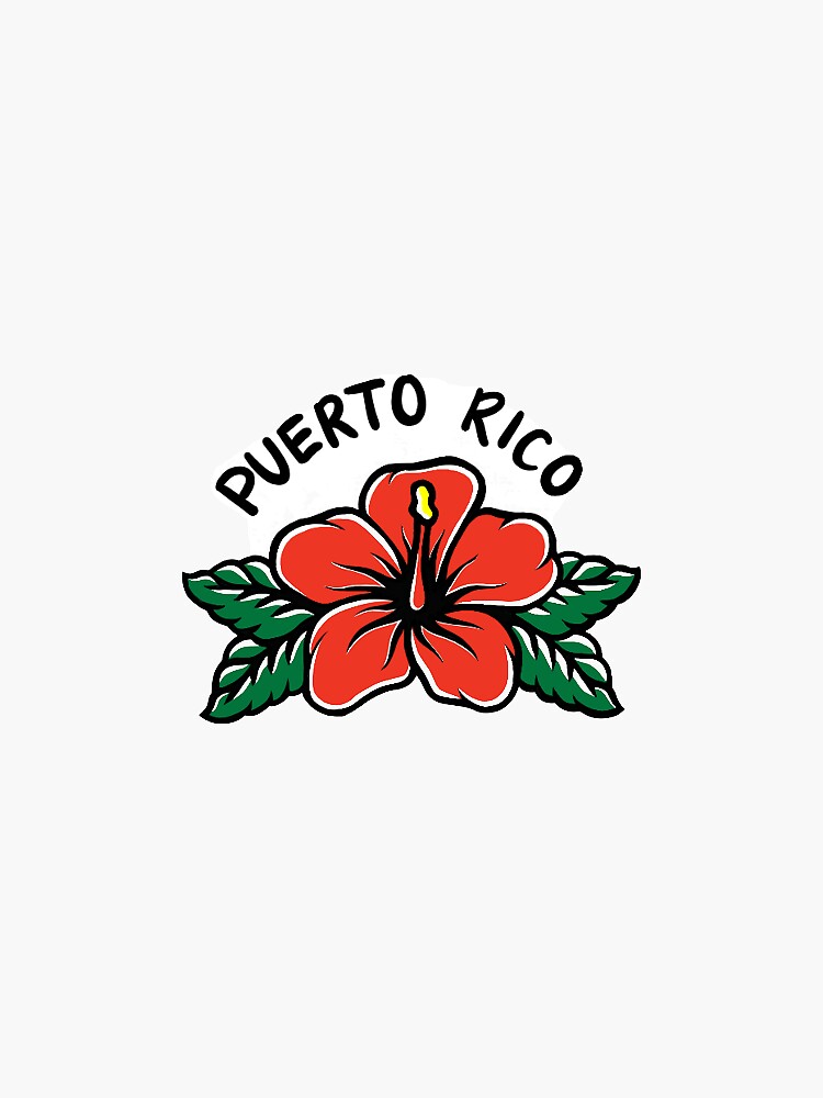 "Puerto Rico Amapóla" Sticker for Sale by kriveral | Redbubble