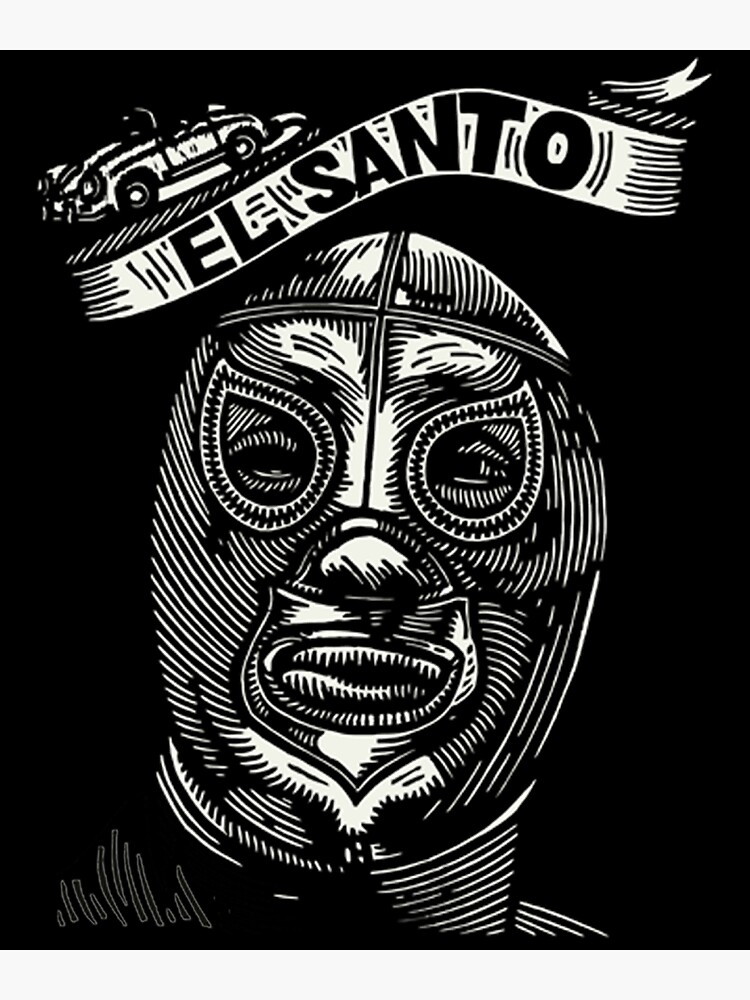 "El Santo Mexican Lucha Libre Wrestling" Poster for Sale by ...