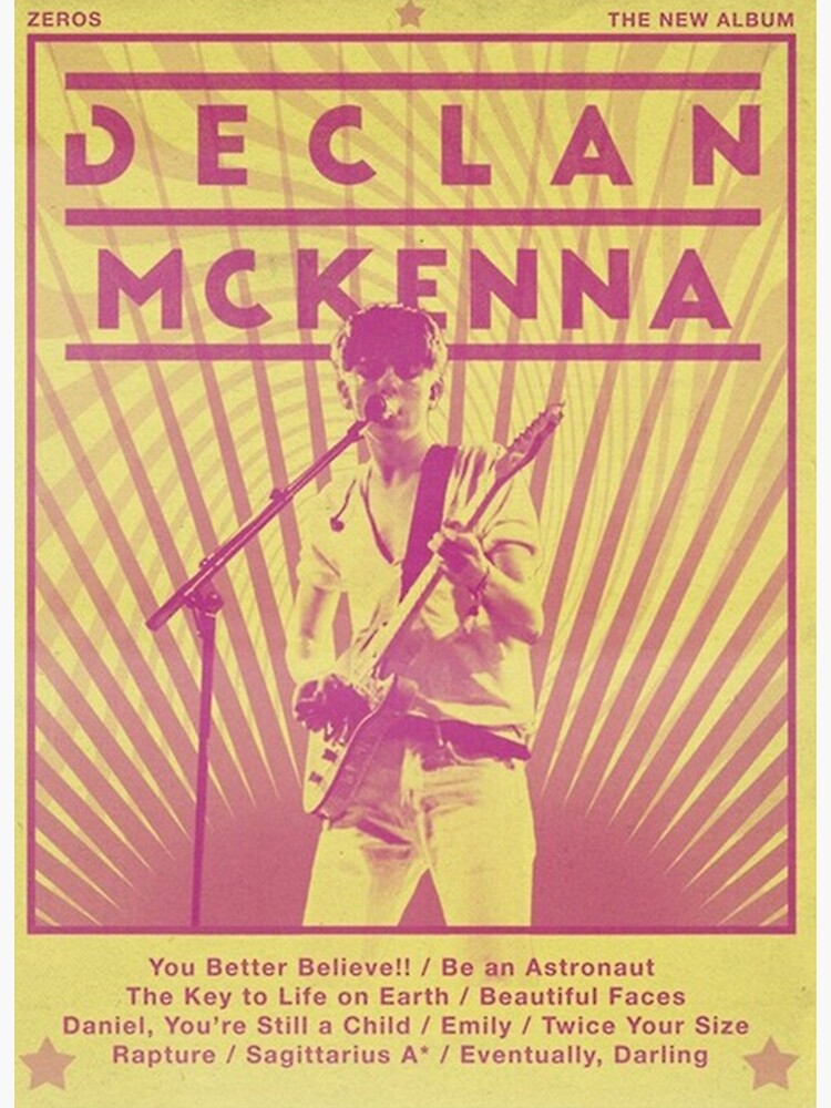 "Declan McKenna " Poster for Sale by mathispenney | Redbubble