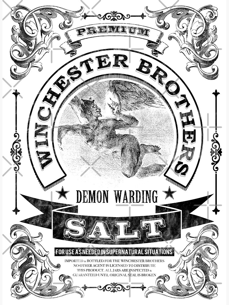 "Winchester Brothers Salt" Poster for Sale by LeoZitro | Redbubble