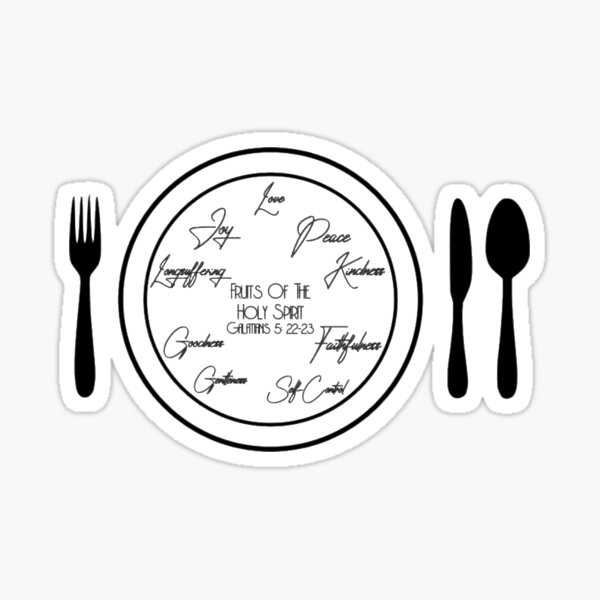 "Fruits of the Holy Spirit: Food That's Good For The Soul" Sticker for ...