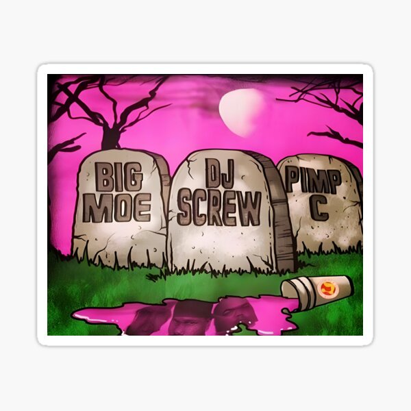 "Dj Screw rip" Sticker for Sale by HansHermannHero | Redbubble