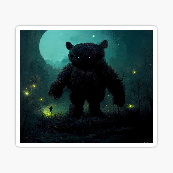 "Zombie Bear and his Firefly Friends" Sticker for Sale by FizzHead ...