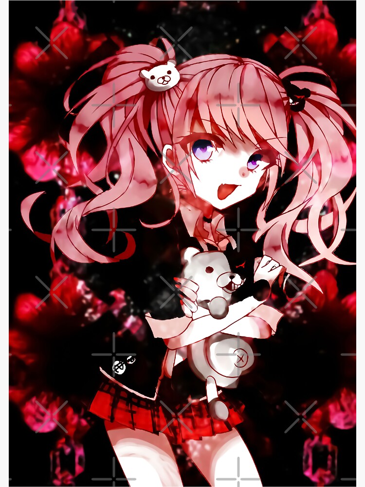 "Junko Enoshima Danganronpa Fine Art Anime" Sticker for Sale by ...