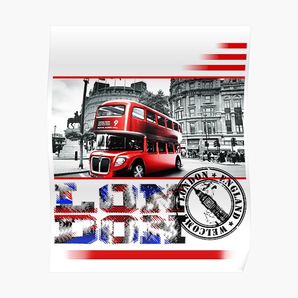 "London Bus" Poster by LeoZitro | Redbubble