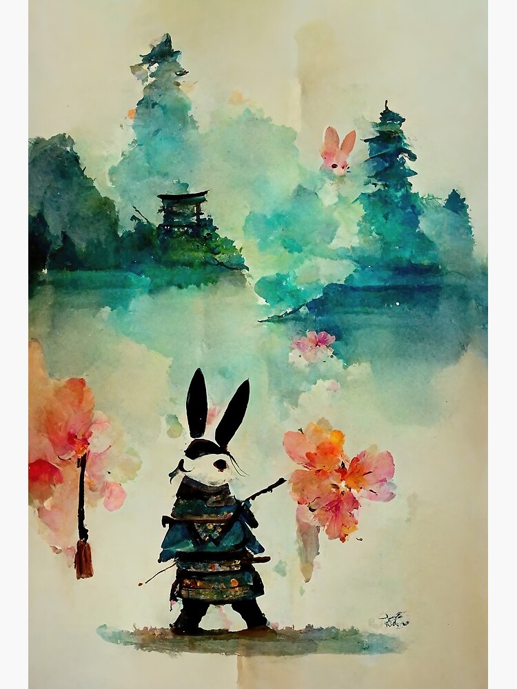 "Samurai Rabbit - Kenji" Poster for Sale by OneOrEight | Redbubble