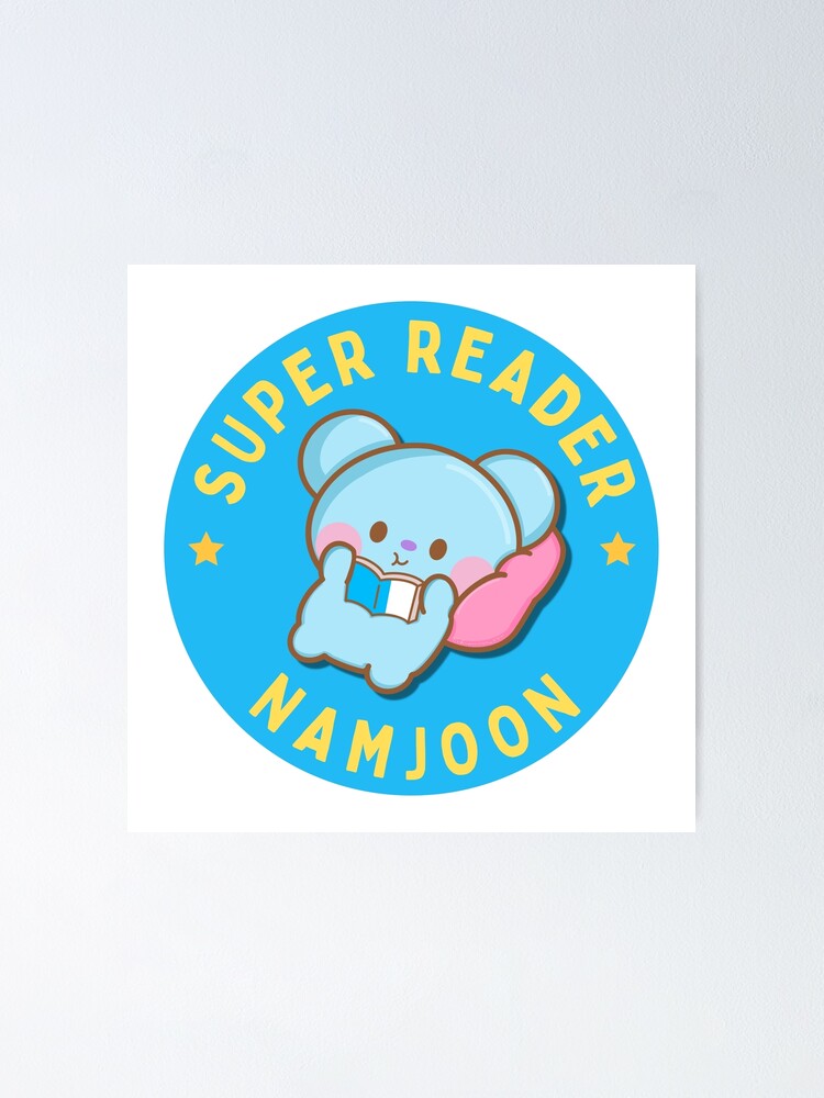 "Cute Kawaii BTS BT21 character Koya - Super Reader Namjoon - Readers ...