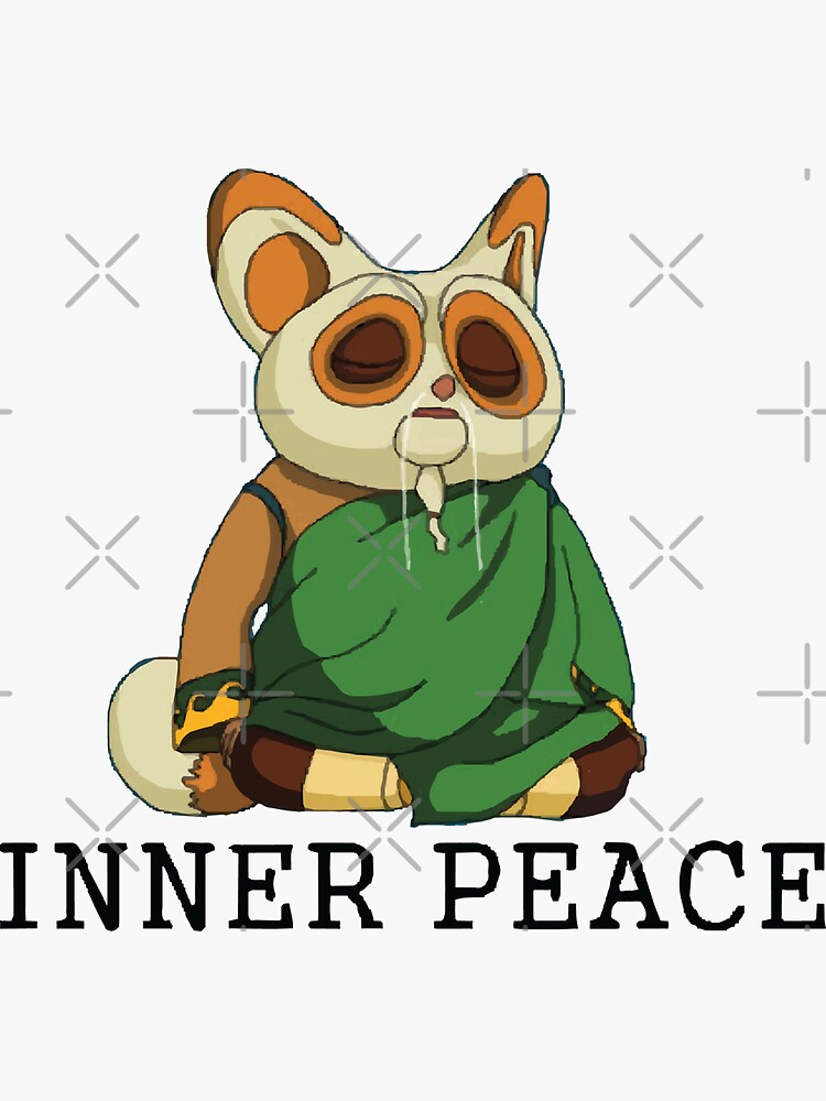 "Inner Peace - Master Shifu" Sticker for Sale by swagster9 | Redbubble