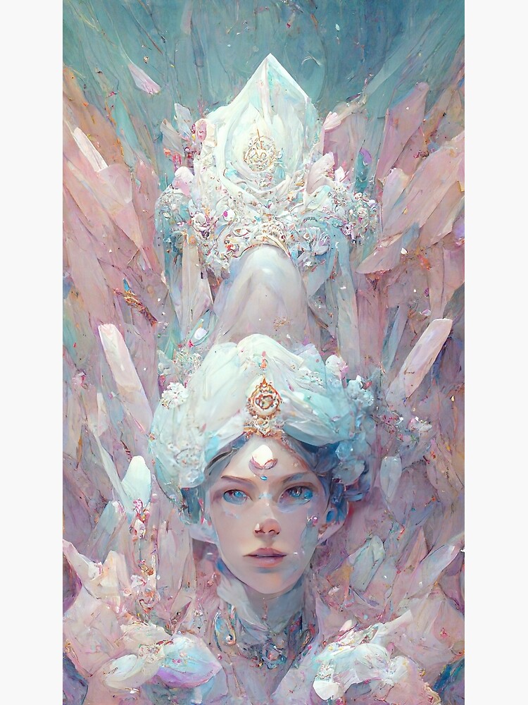 "The pastel queen surrounded by her crystals" Poster for Sale by ...