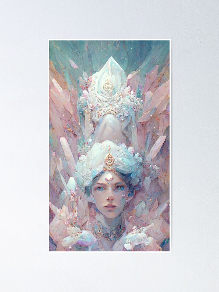 "The pastel queen surrounded by her crystals" Poster for Sale by ...