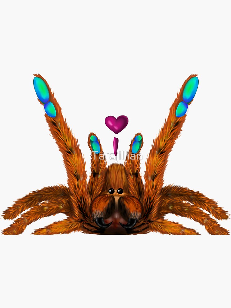 "Love spider" Sticker by Tarajillian | Redbubble