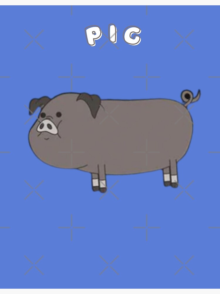 "pig oversimplified t shirts design is a simple modern design." Poster ...