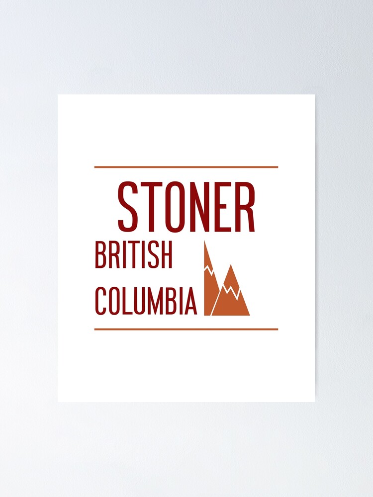 Póster «Stoner, Columbia Británica Canadá diseño de montaña alpina» de ...